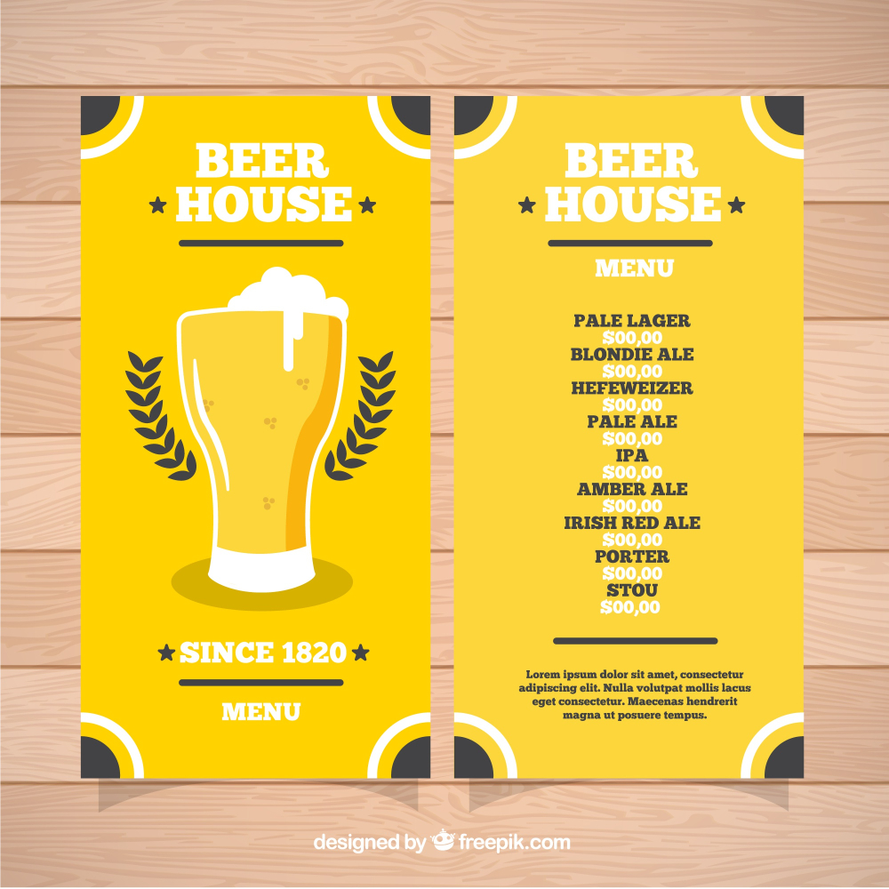 Free Beer Menu With Black Corners Nohat cc free-beer-menu-with-black-corners-nohat-cc